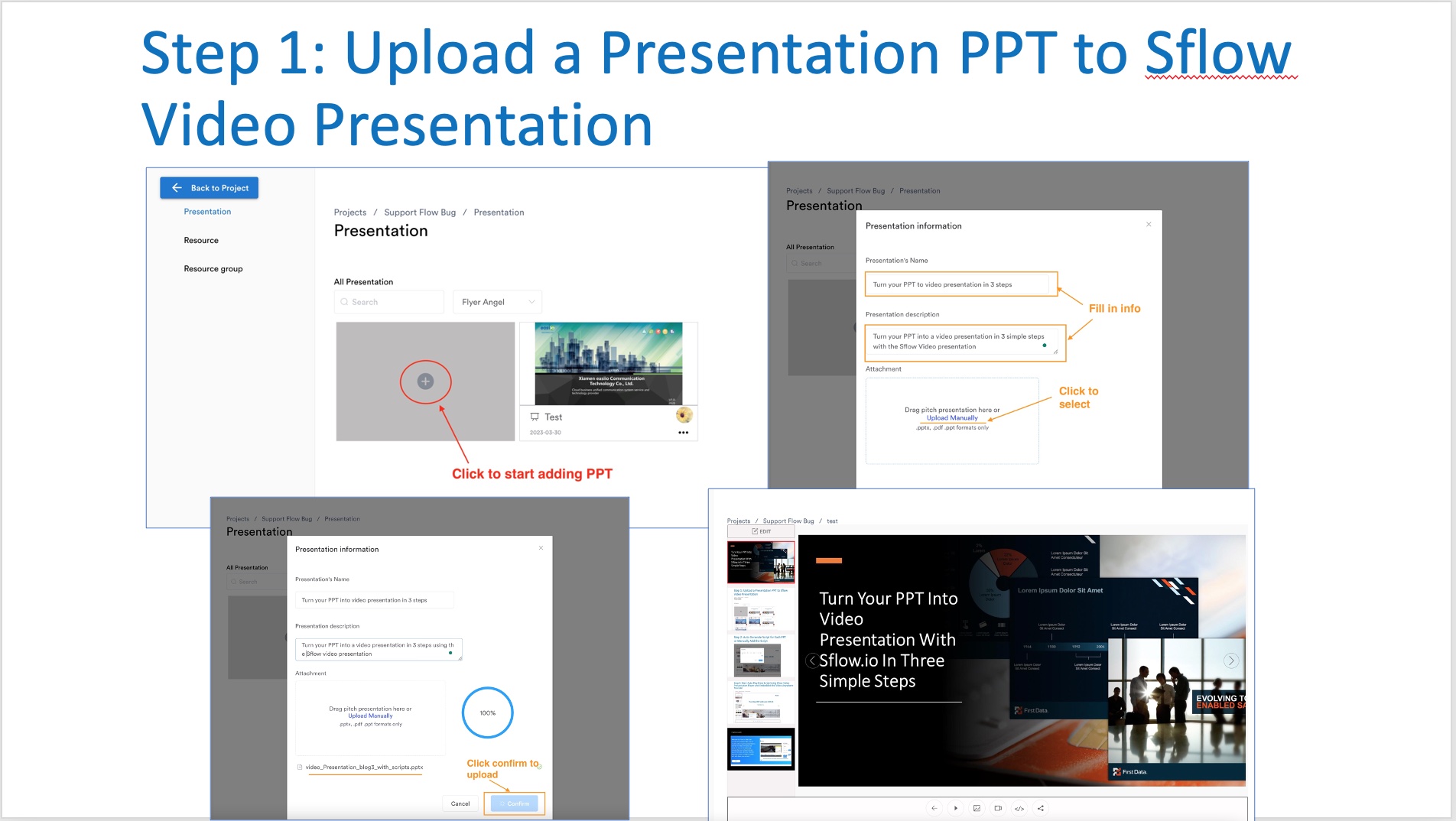 Sflow | Turn Your PPT Into Video Presentation With Sflow.io In Three Simple Steps
